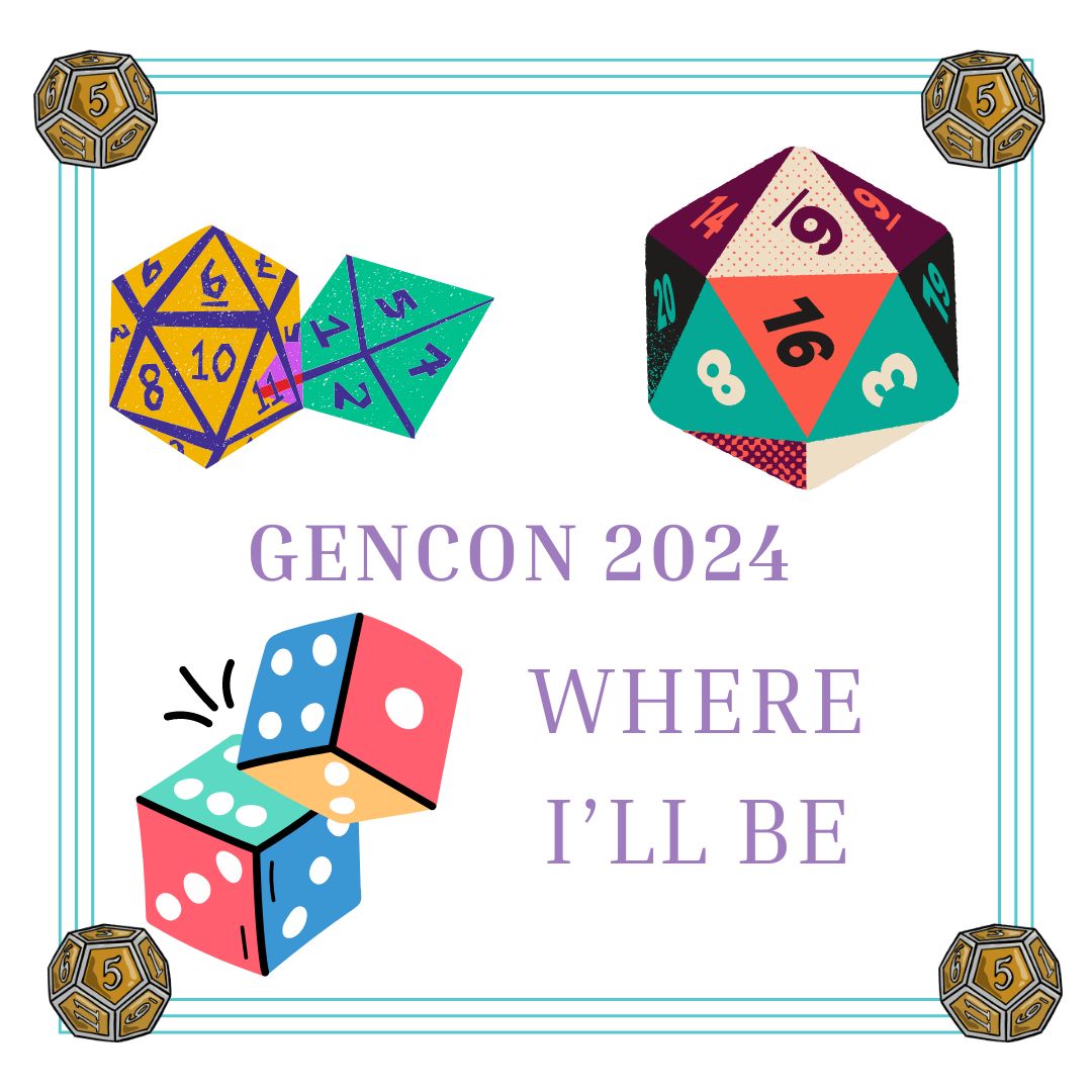 GenCon 2024: Where I'll Be | The World of Cat Rambo